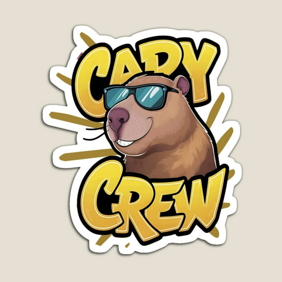 DOPASTICKER Capy Crew - Groovy Capybara - Be Cappy - Sweet Capybara ...