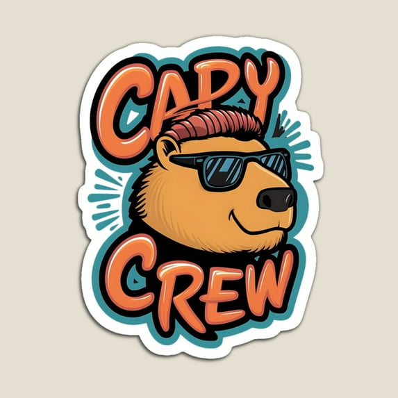 DOPASTICKER Capy Crew - Groovy Capybara - Be Cappy - Sweet Capybara ...