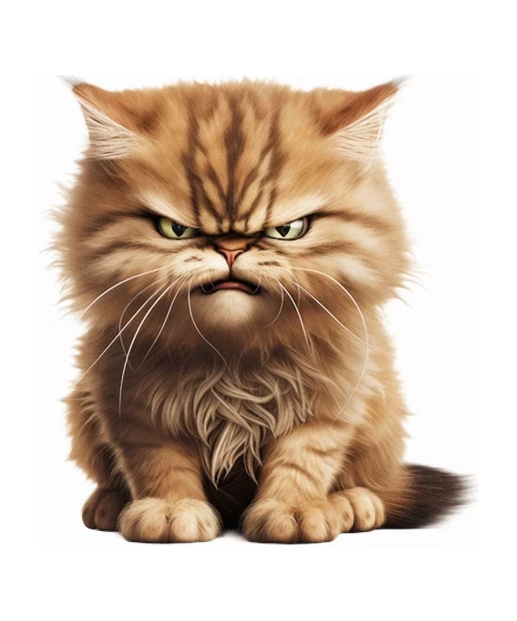 DOPASTICKER Car Sticker Angry Cat Sticker Phone Sticker, Latop Sticker ...