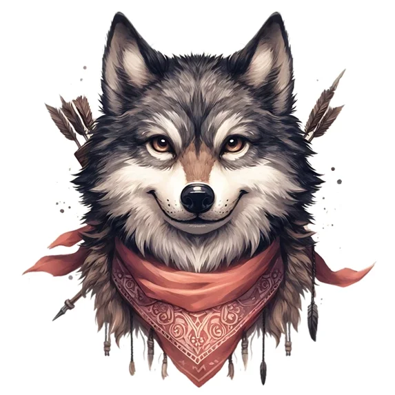 DOPASTICKER Car Sticker Arctic Wolf Sticker Phone Sticker, Latop ...