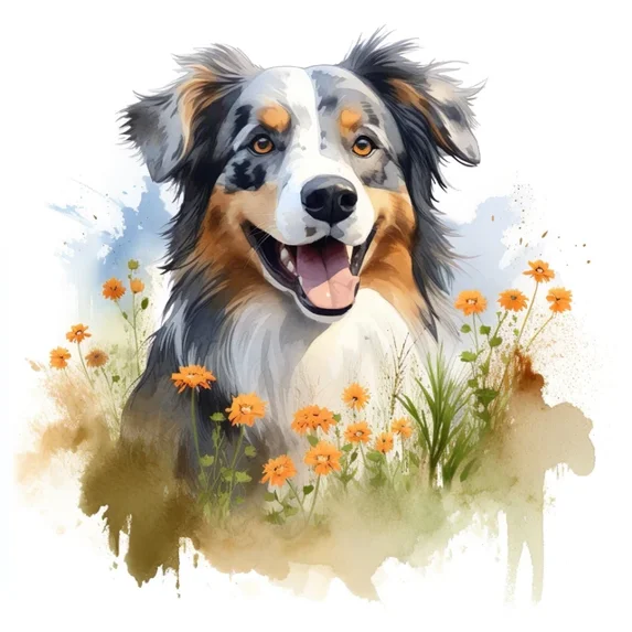 DOPASTICKER Car Sticker Australian Shepherd Sticker Phone Sticker ...