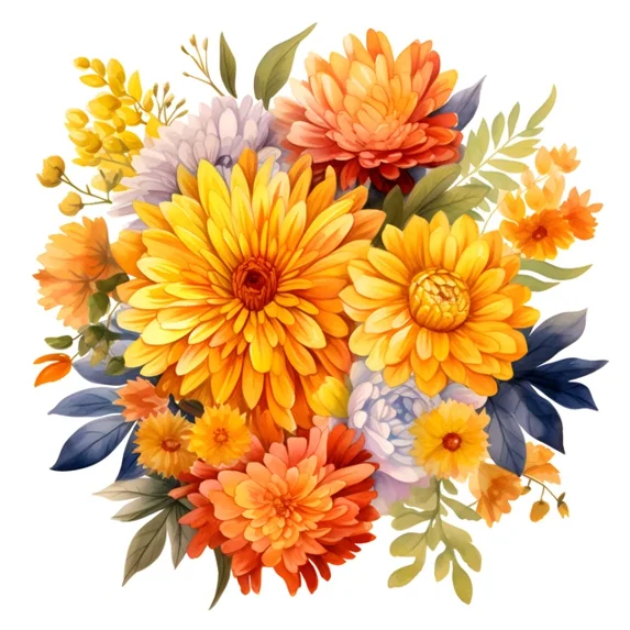 DOPASTICKER Car Sticker Autumn Flower Sticker Phone Sticker, Latop ...