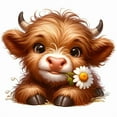 DOPASTICKER Car Sticker Baby Little Cow Sticker Phone Sticker, Latop ...
