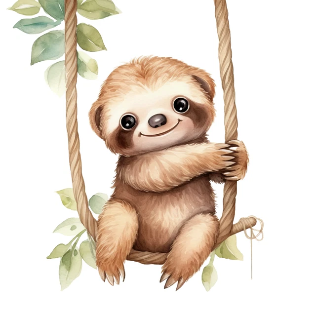 DOPASTICKER Car Sticker Baby Sloth Sticker Phone Sticker, Latop Sticker ...