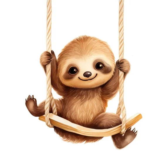 DOPASTICKER Car Sticker Baby Sloth Sticker Phone Sticker, Latop Sticker ...
