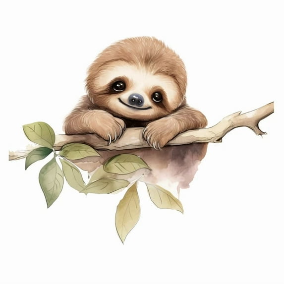 DOPASTICKER Car Sticker Baby Sloth Sticker Phone Sticker, Latop Sticker ...