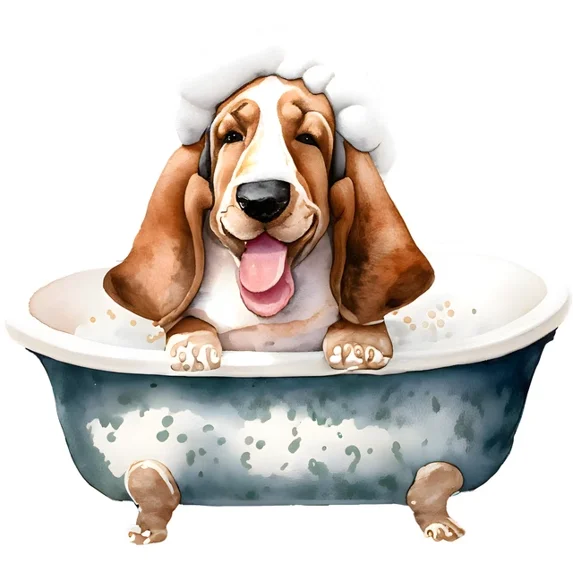 DOPASTICKER Car Sticker Basset Hound Car Sticker Dogs Sticker Phone ...