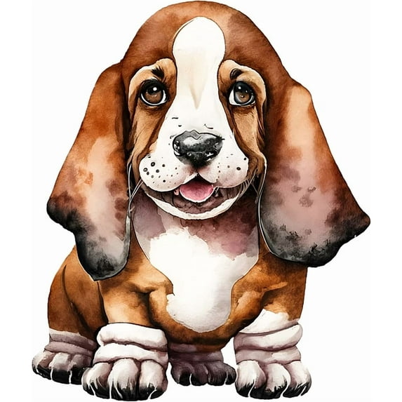 DOPASTICKER Car Sticker Basset Hound Car Sticker Dogs Sticker Phone ...