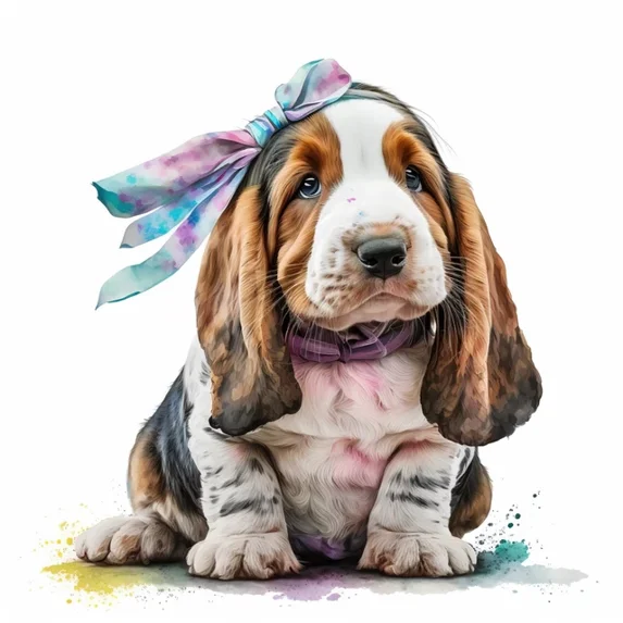 DOPASTICKER Car Sticker Basset Hound Car Sticker Dogs Sticker Phone ...