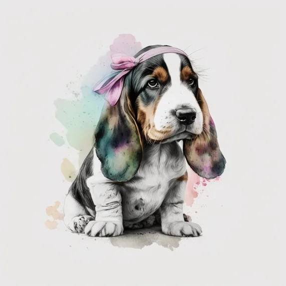 DOPASTICKER Car Sticker Basset Hound Car Sticker Dogs Sticker Phone ...