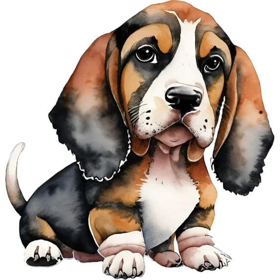 DOPASTICKER Car Sticker Basset Hound Car Sticker Dogs Sticker Phone ...