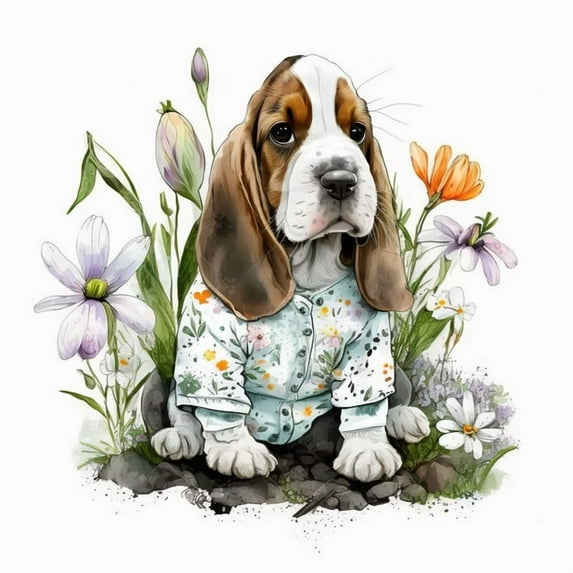DOPASTICKER Car Sticker Basset Hound Car Sticker Dogs Sticker Phone ...