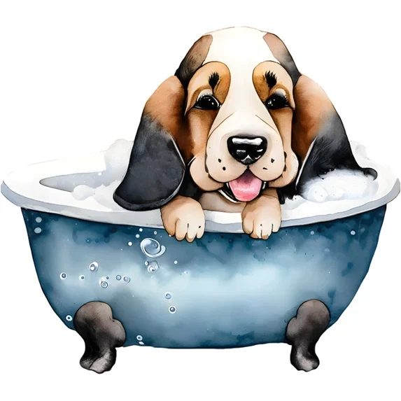 DOPASTICKER Car Sticker Basset Hound Car Sticker Dogs Sticker Phone ...
