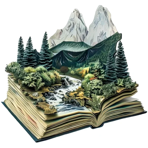 DOPASTICKER Car Sticker Book With Mountain Landscape Sticker Phone ...