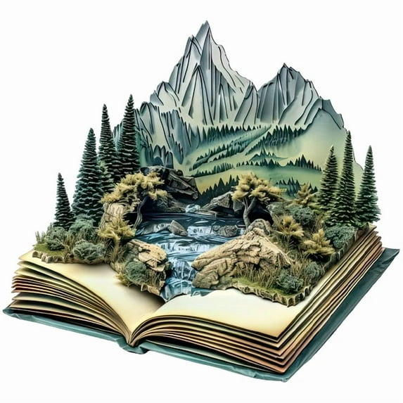 DOPASTICKER Car Sticker Book With Mountain Landscape Sticker Phone ...