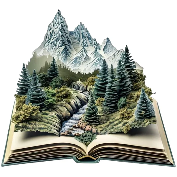 DOPASTICKER Car Sticker Book With Mountain Landscape Sticker Phone ...