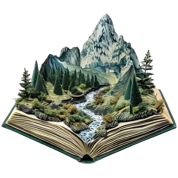 DOPASTICKER Car Sticker Book With Mountain Landscape Sticker Phone ...