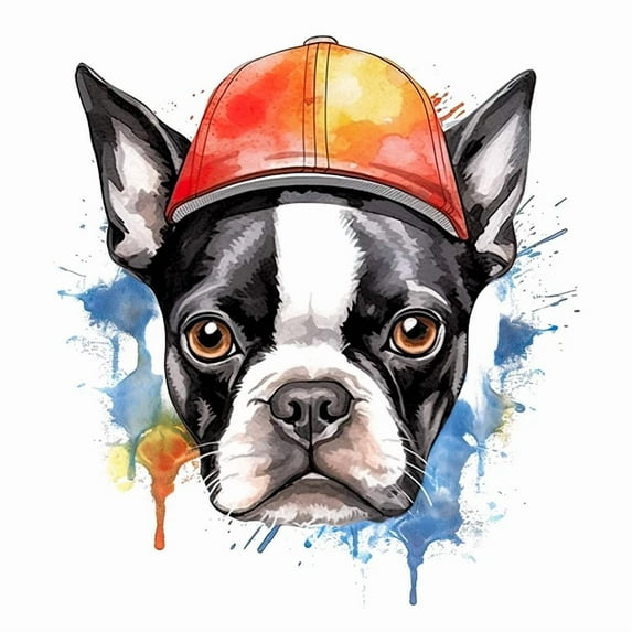 DOPASTICKER Car Sticker Boston Terrier Car Sticker Dogs Sticker Phone ...