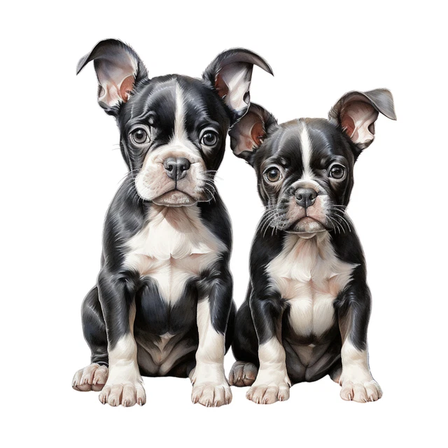 DOPASTICKER Car Sticker Boston Terrier Car Sticker Dogs Sticker Phone ...