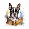 DOPASTICKER Car Sticker Boston Terrier Car Sticker Dogs Sticker Phone ...