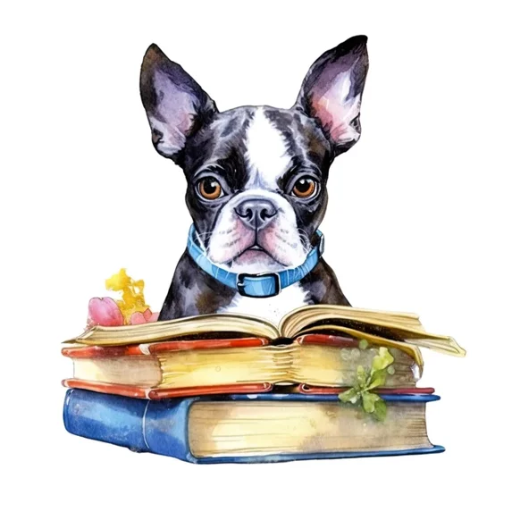 DOPASTICKER Car Sticker Boston Terrier Car Sticker Dogs Sticker Phone ...