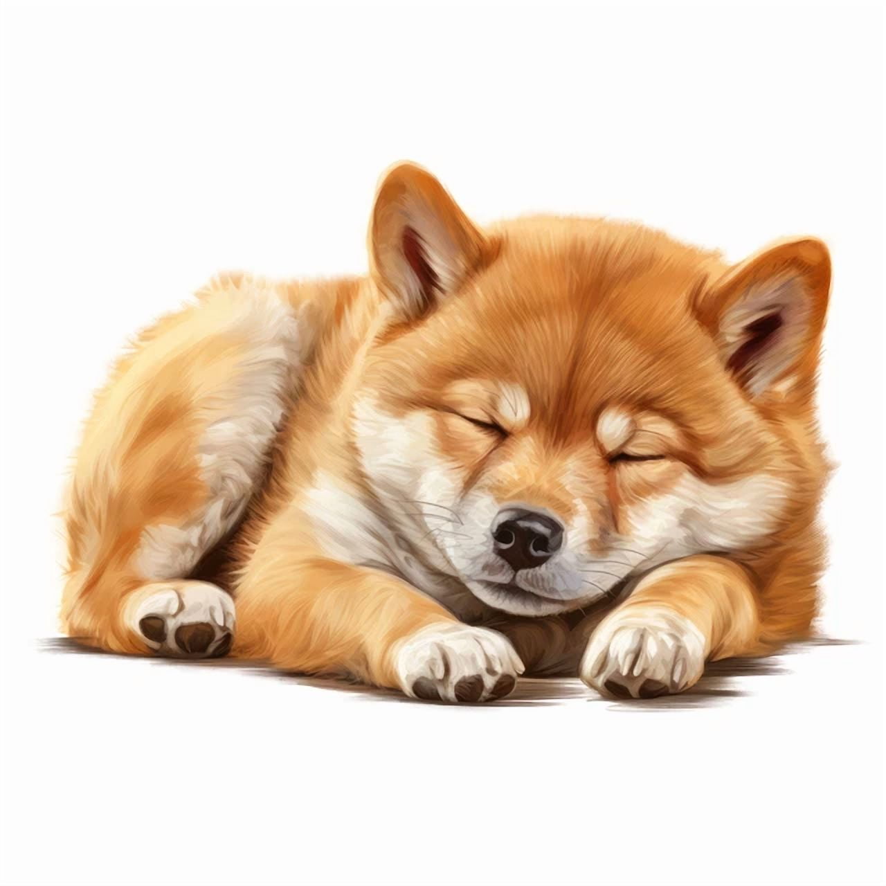 DOPASTICKER Car Sticker Cute Sleeping Car Sticker Dogs Sticker Phone ...