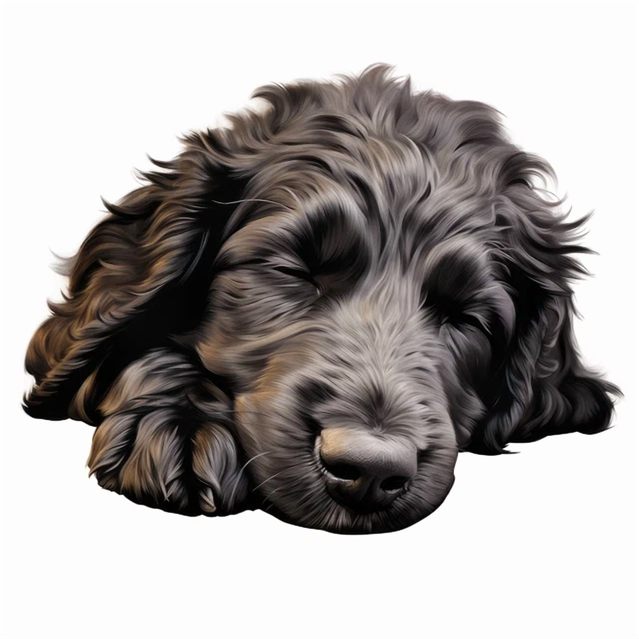 DOPASTICKER Car Sticker Cute Sleeping Dogs Sticker Dogs Sticker Phone ...