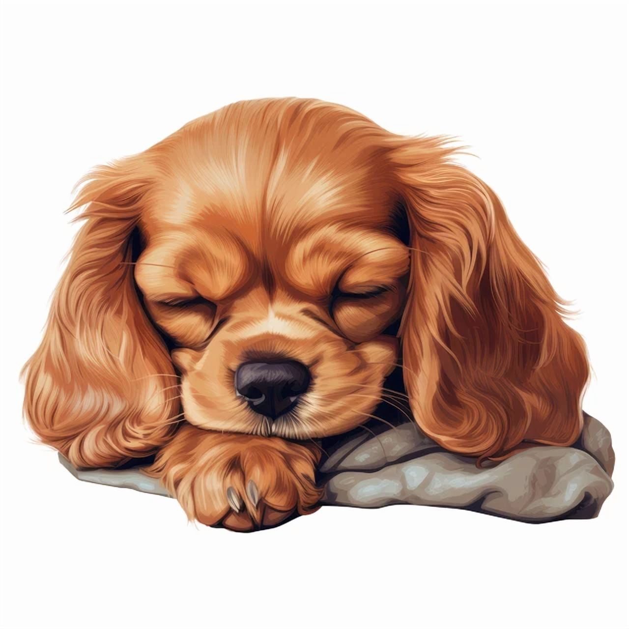 DOPASTICKER Car Sticker Cute Sleeping Dogs Sticker Dogs Sticker Phone ...