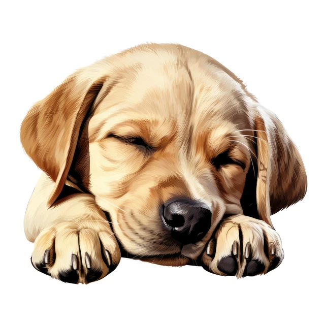 DOPASTICKER Car Sticker Cute Sleeping Dogs Sticker Dogs Sticker Phone ...