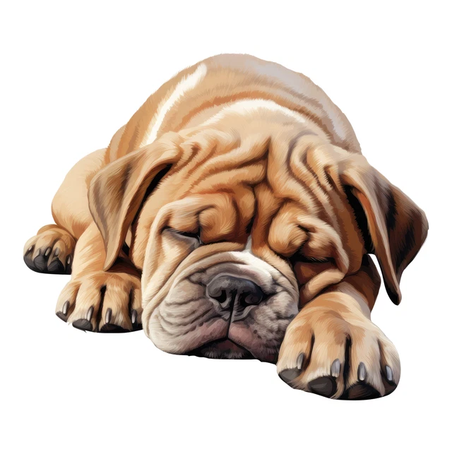 DOPASTICKER Car Sticker Cute Sleeping Dogs Sticker Dogs Sticker Phone ...