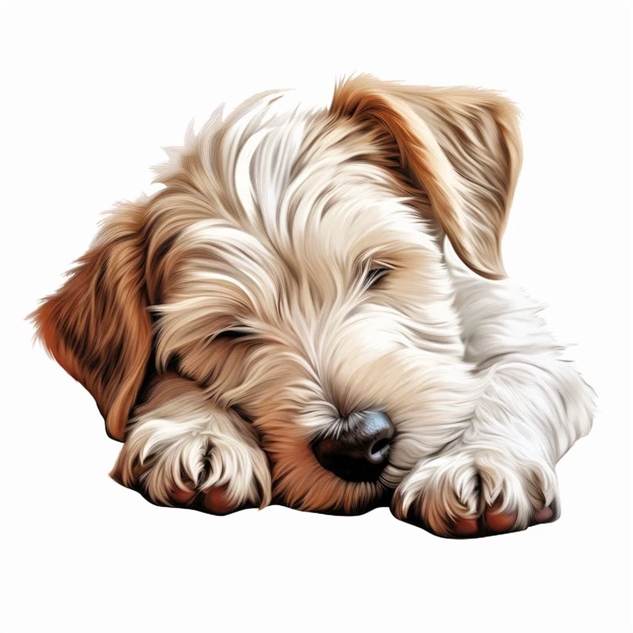 DOPASTICKER Car Sticker Cute Sleeping Dogs Sticker Dogs Sticker Phone ...