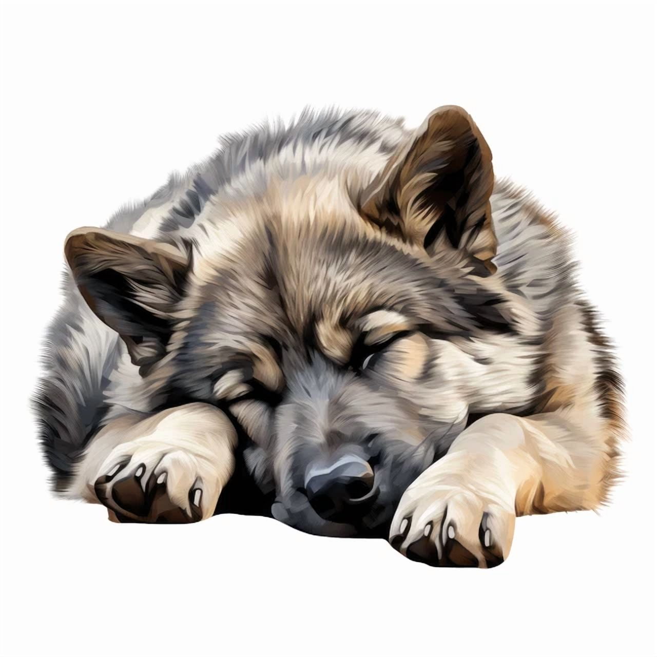 DOPASTICKER Car Sticker Cute Sleeping Dogs Sticker Dogs Sticker Phone ...