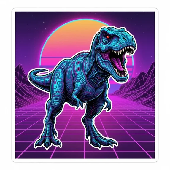 DOPASTICKER Car Sticker Dinosaur Sticker Tuning Rear Window Phone ...