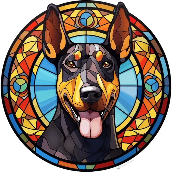 DOPASTICKER Car Sticker Doberman Car Sticker Dogs Sticker Phone Sticker ...