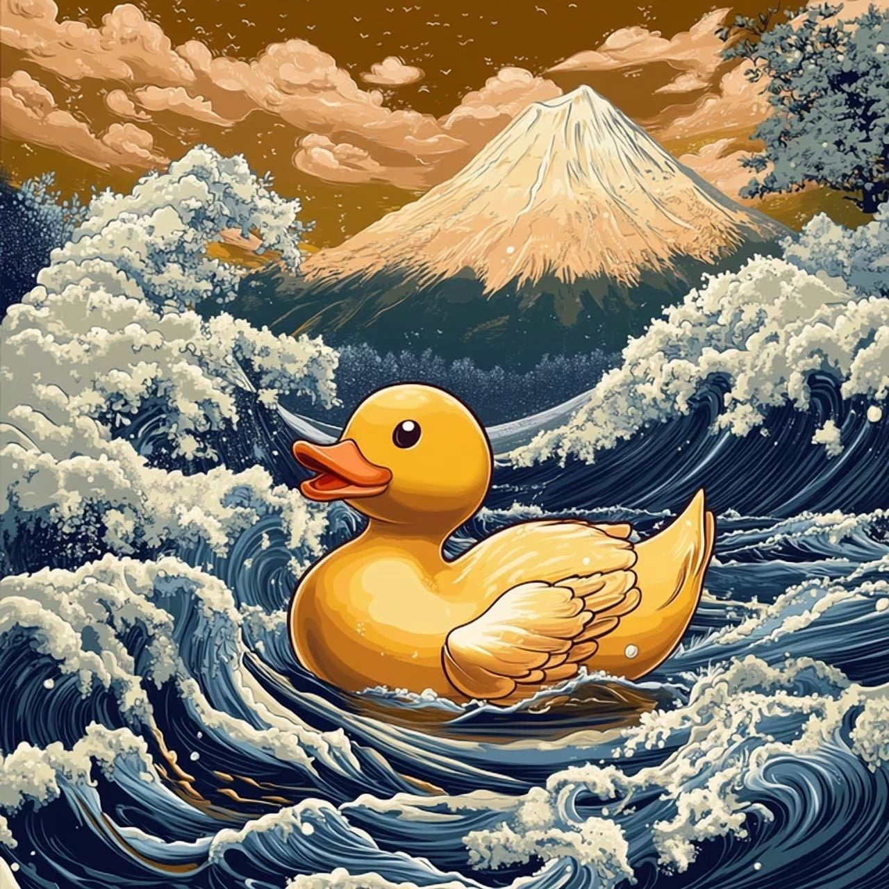 DOPASTICKER Car Sticker Duck Sticker Phone Sticker, Latop Sticker ...