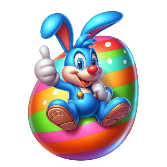 DOPASTICKER Car Sticker Egg Day Bunny Sticker Phone Sticker, Latop ...