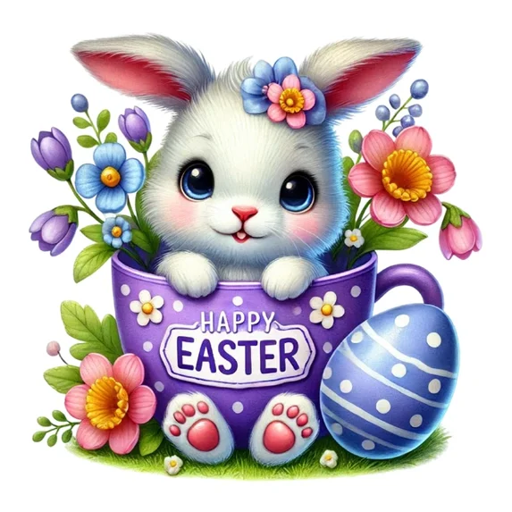 DOPASTICKER Car Sticker Egg Day Bunny Sticker Phone Sticker, Latop ...