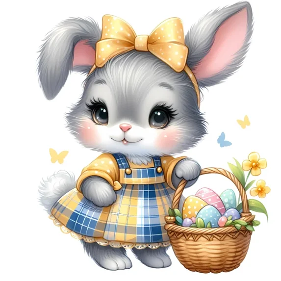 DOPASTICKER Car Sticker Egg Day Bunny Sticker Phone Sticker, Latop ...