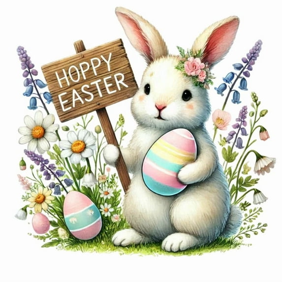 DOPASTICKER Car Sticker Egg Day Bunny Sticker Phone Sticker, Latop ...