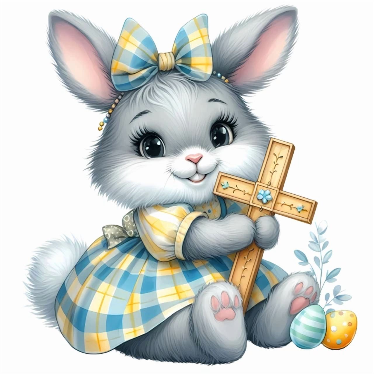 DOPASTICKER Car Sticker Egg Day Bunny Sticker Phone Sticker, Latop ...