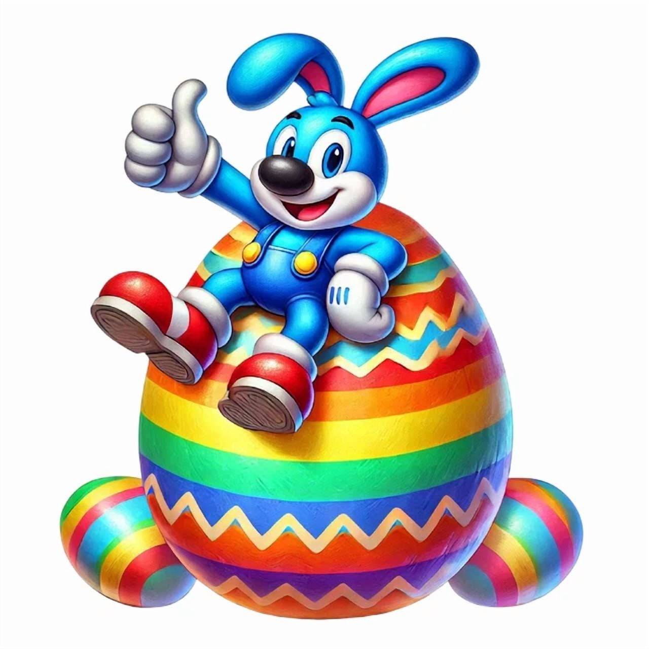 DOPASTICKER Car Sticker Egg Day Bunny Sticker Phone Sticker, Latop ...