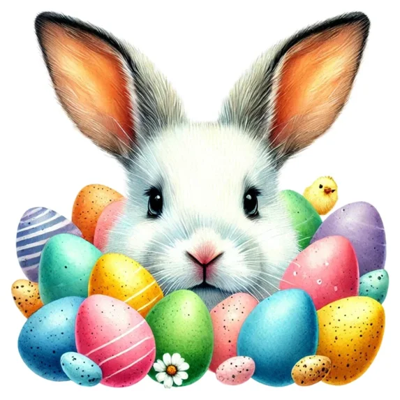 DOPASTICKER Car Sticker Egg Day Bunny Sticker Phone Sticker, Latop ...