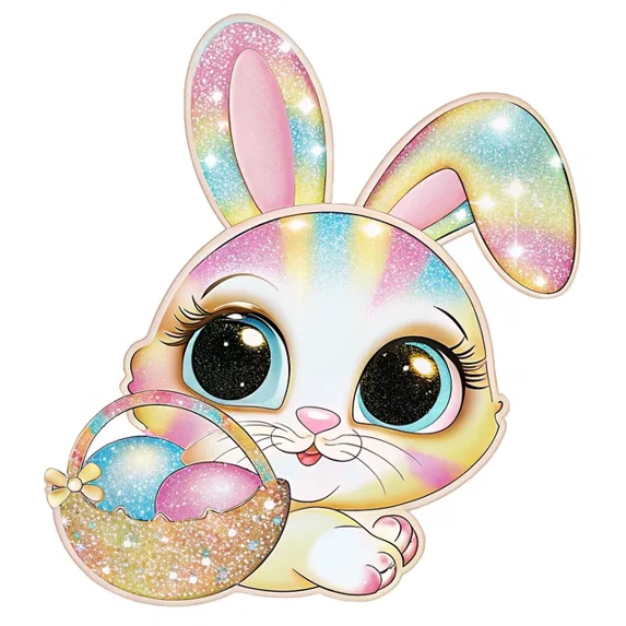 DOPASTICKER Car Sticker Egg Day Bunny Sticker Phone Sticker, Latop ...