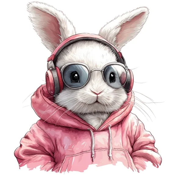 DOPASTICKER Car Sticker Egg Day Bunny Sticker Phone Sticker, Latop ...