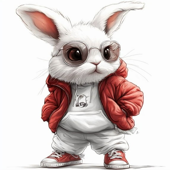 DOPASTICKER Car Sticker Egg Day Bunny Sticker Phone Sticker, Latop ...