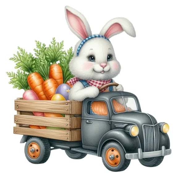 DOPASTICKER Car Sticker Egg Day Bunny Tuning Car Rear Window Phone ...