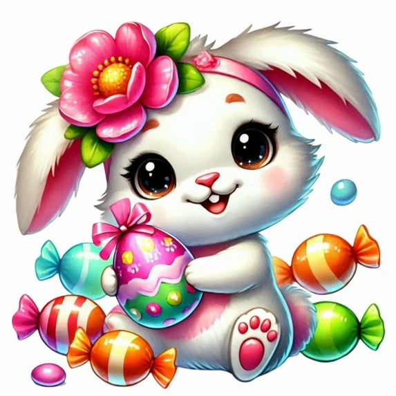 DOPASTICKER Car Sticker Egg Day Bunny Tuning Car Rear Window Phone ...