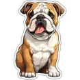 DOPASTICKER Car Sticker English Bulldog Car Sticker Dogs Sticker Phone ...
