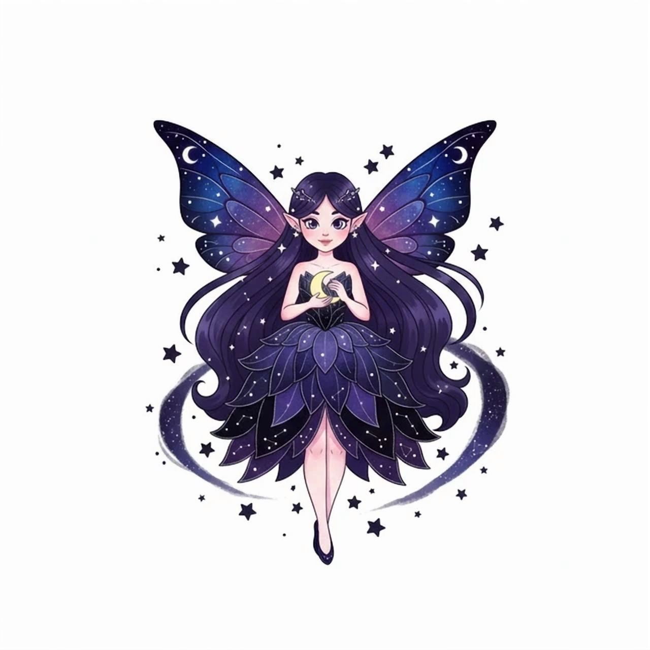 DOPASTICKER Car Sticker Fairy Tuning Car Rear Window Phone Sticker ...