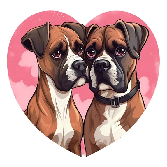 DOPASTICKER Car Sticker German Boxer Car Sticker Dogs Sticker Phone ...